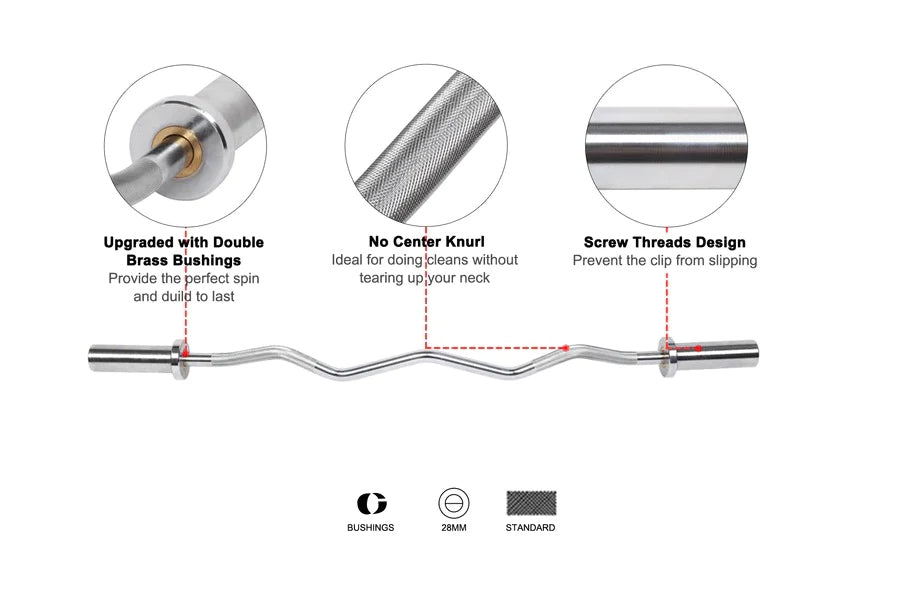 Warrior Chrome Olympic Curl Barbell – Warrior Strength Equipment